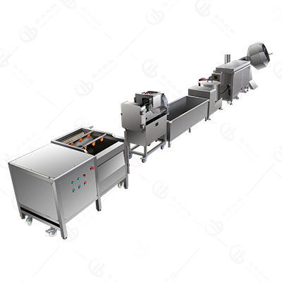 Semi-Automatic French Fries Production Line - Taibo Food Processing ...